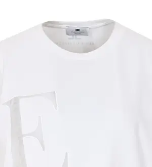 Elisabetta Franchi Logo Embroidered T-shirt