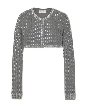 Valentino Garavani Embellished Wool Cardigan