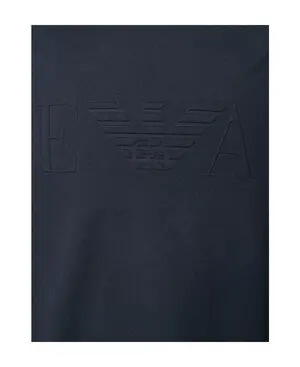 Emporio Armani Logo Embossed Crewneck Sweater