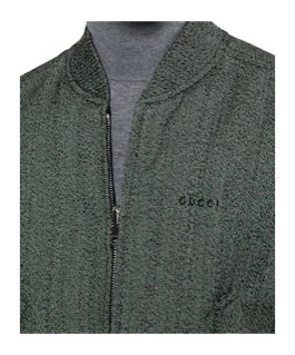 Gucci Herringbone Mouliné Bomber Jacket