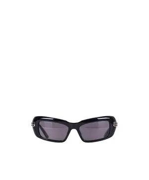 Balenciaga Rectangle Frame Sunglasses - Black