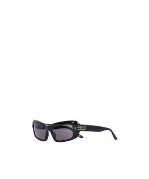 Balenciaga Rectangle Frame Sunglasses - Black