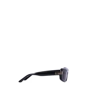 Balenciaga Rectangle Frame Sunglasses - Black