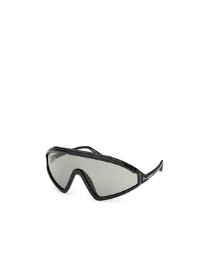 TOM FORD Lorna Shield Frame Sunglasses - Gray