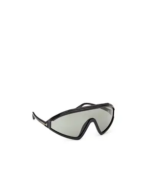 TOM FORD Lorna Shield Frame Sunglasses - Gray