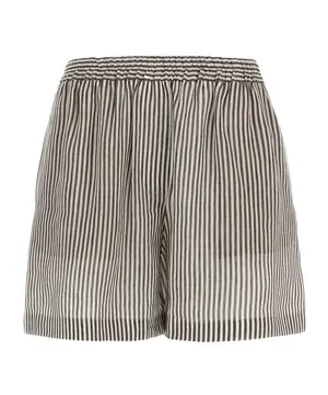 Brunello Cucinelli Striped Relaxed Fit Shorts