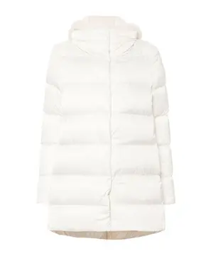 Herno Hooded Quilted Down Coat - White