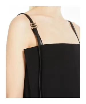 Sportmax Zip Detailed Sleeveless Top