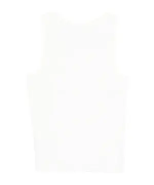 MAISON MARGIELA Logo-patch Tank Top - White