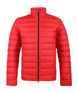 EA7 Quilted Down Jacket With Stand Collar - Red