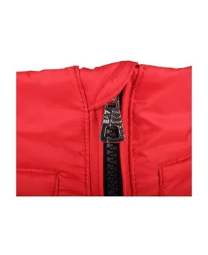 EA7 Quilted Down Jacket With Stand Collar - Red