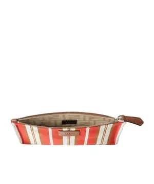 Fendi Signature Striped Flat Pouch - Multi-color