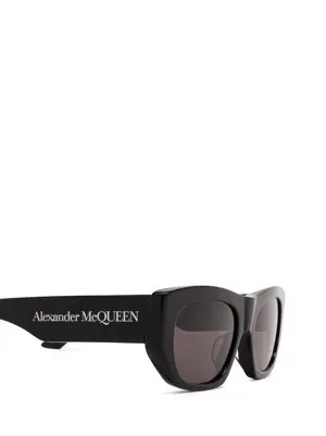 Alexander McQueen Rectangle Frame Sunglasses - Black