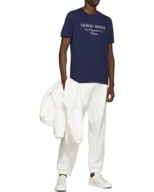 Giorgio Armani T-shirt With Round Neck And Short Sleeves