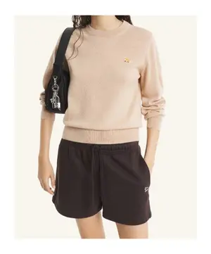 Maison Kitsuné Fox Patch Crew Neck Sweater - Roast