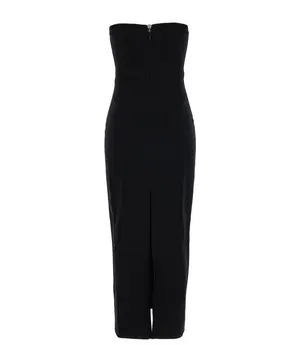 Attico Zipped Strapless Midi Dress