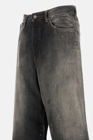 Acne Studios Wide Leg Denim Bermuda Shorts