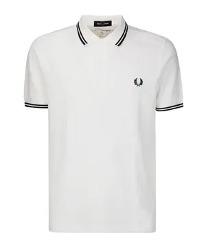 Comme Des Garçons Short-sleeved Polo Shirt White