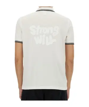 Comme Des Garçons Short-sleeved Polo Shirt - White