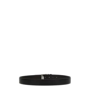 FERRAGAMO Logo Perforated Belt - Black
