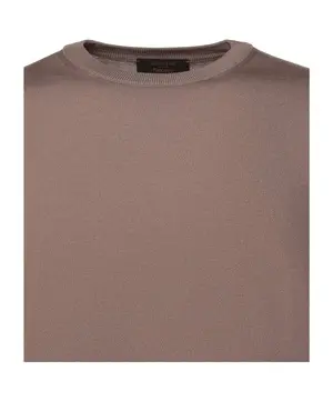 ZANONE Crew Neck Long Sleeve Knitwear - Beige