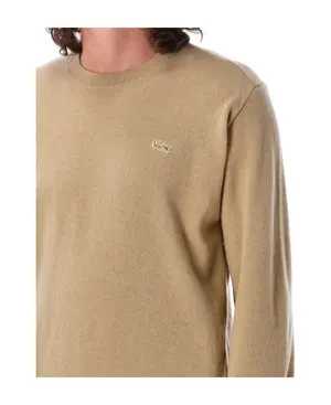 Comme Des Garçons Asymmetrical Hem Crew Neck Sweater - Nude