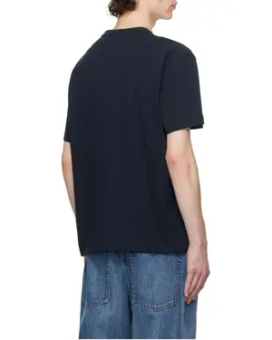 A.p.c. Flocked Logo Crewneck T-shirt - Black