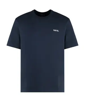 A.p.c. Flocked Logo Crewneck T-shirt - No