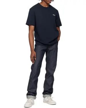 A.p.c. Flocked Logo Crewneck T-shirt - No