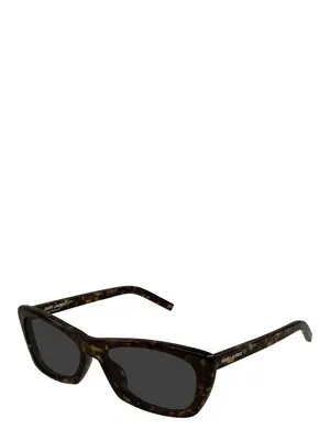 Saint Laurent Rectangle Frame Sunglasses - Black