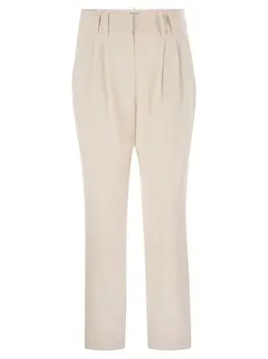 Brunello Cucinelli Pleated Tapered Leg Trousers