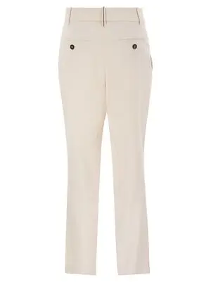 Brunello Cucinelli Pleated Tapered Leg Trousers