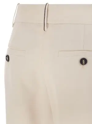 Brunello Cucinelli Pleated Tapered Leg Trousers