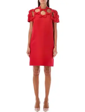 Valentino Garavani Short-sleeved Cut-out Dress