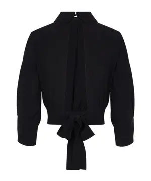 Elisabetta Franchi Short-sleeved Belted Blouse