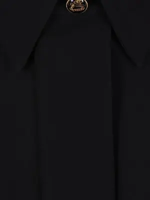 Elisabetta Franchi Short-sleeved Belted Blouse