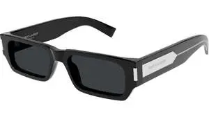Saint Laurent Rectangular Frame Sunglasses - Black