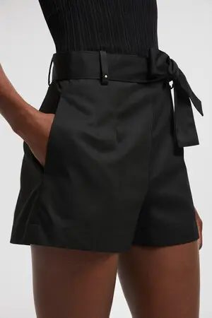 Moncler Belted Pleated Shorts