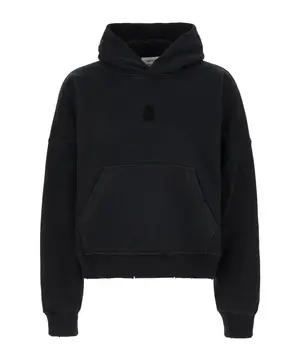 Alexander McQueen Skull Detailed Distressed Hoodie