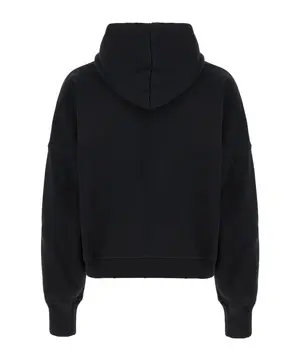 Alexander McQueen Skull Detailed Distressed Hoodie