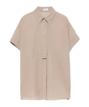Brunello Cucinelli Cotton Shirt - Nude