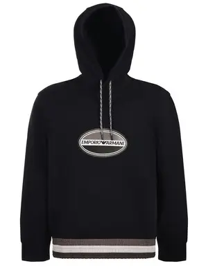 Emporio Armani Embroidered Logo Hoodie
