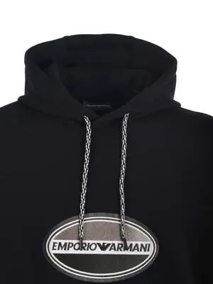 Emporio Armani Embroidered Logo Hoodie