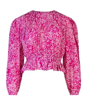 Isabel Marant Étoile Gelina Printed Blouse - Pink