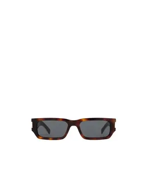 Saint Laurent Rectangle Frame Sunglasses - Gray