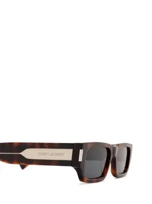 Saint Laurent Rectangle Frame Sunglasses - Gray