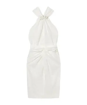 SHUSHU/TONG Sleeveless Halterneck Mini Dress With Embellishment