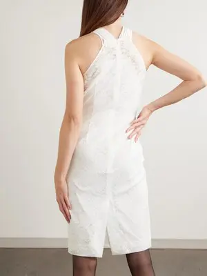 SHUSHU/TONG Sleeveless Halterneck Mini Dress With Embellishment