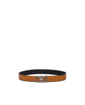 FERRAGAMO Gancini Buckle Belt - Black