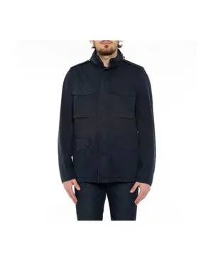 Aspesi Multi-pocket Funnel Neck Jacket - Black